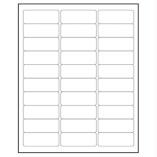 8-1/2'' x 11'' White Round Corner Archives - Label Town